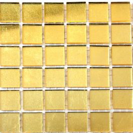 Gold Wavy - Gold and Silver Tile